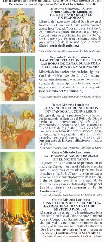 Cuáles son los misterios luminosos del rosario - Descubre los 5 ...